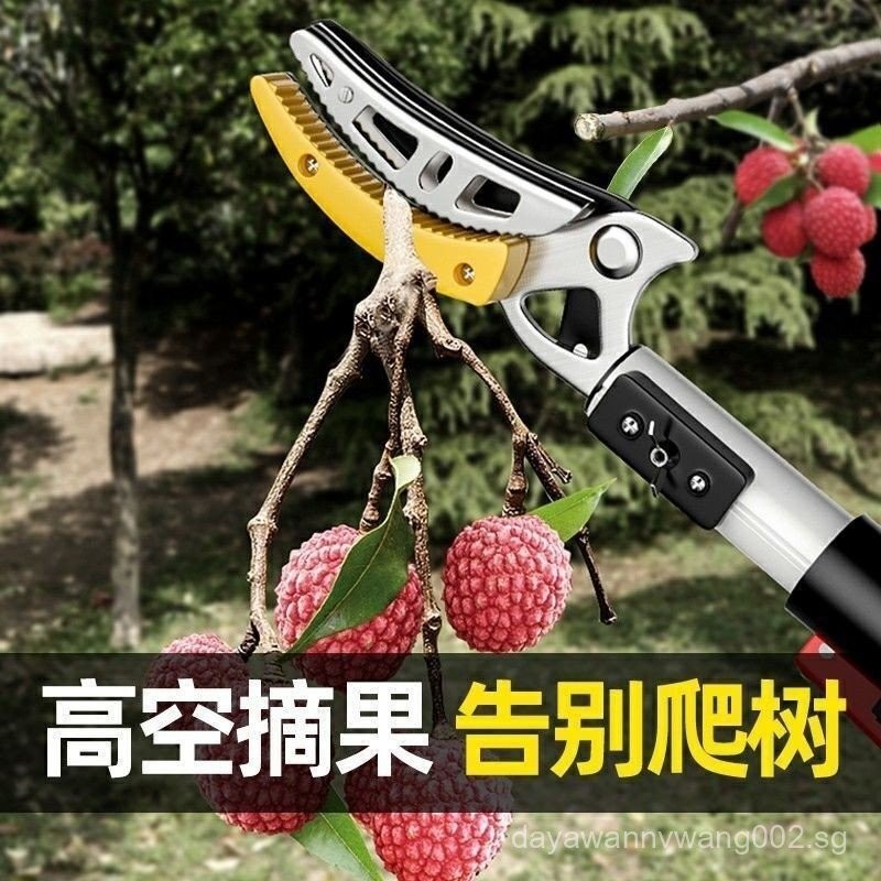 High Branch Pruner Fruit Picking Scissors Multi-Functional Extended Telescopic Orchard Picker ...