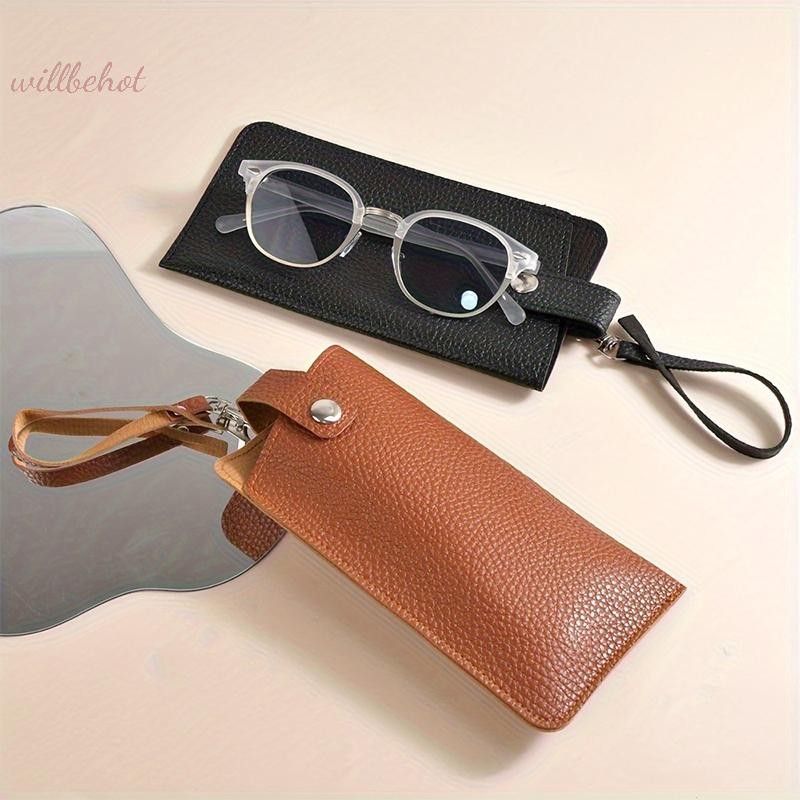 [WillbehotS] Luxury Women's Eyeglass Case Leather Soft Holder Pocket ...