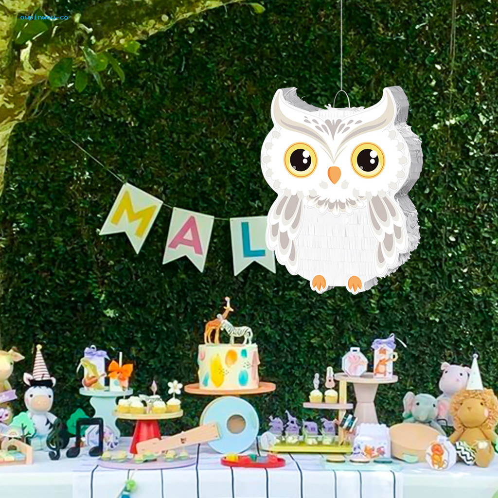 oupinwou Birthday Party Pinata Set Fun Pinata for Kids Woodland Owl ...