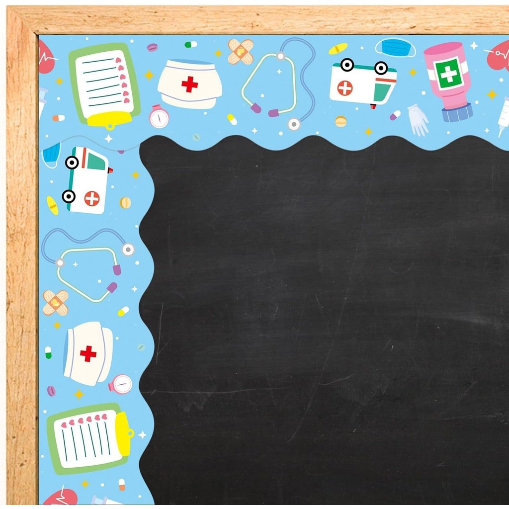 18M Healthcare Themed Border Sticker Nurse Day Border Trim Sticker for ...