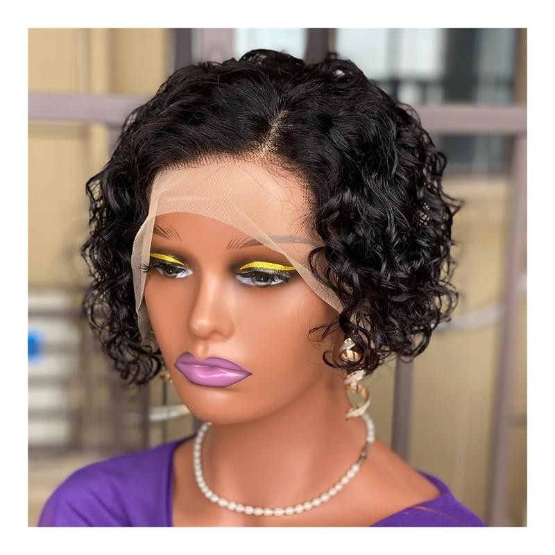 Imani Pixie Cut Wigs 13x4 Short Curly Bob Wig Human Hair Lace Front ...