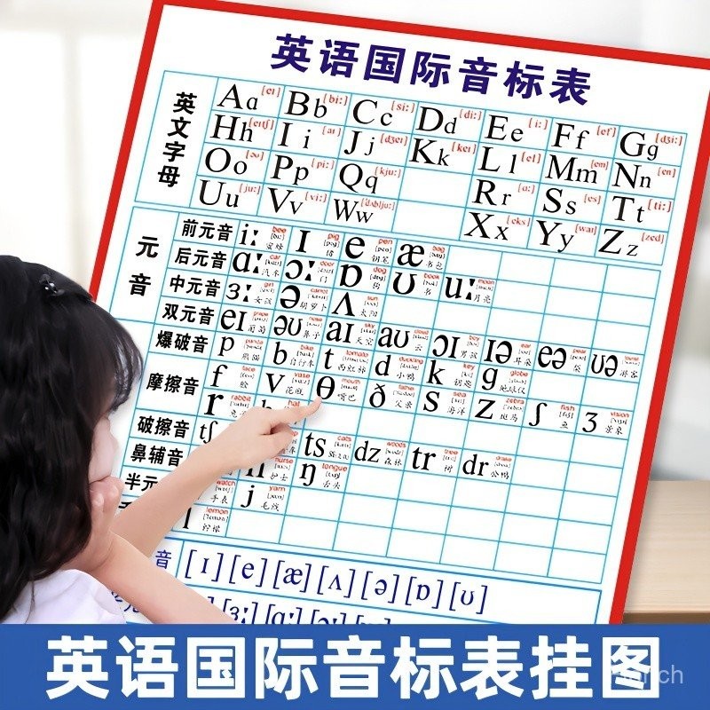 English International Phonetic Alphabet Chart Wall Sticker48Phonetic ...
