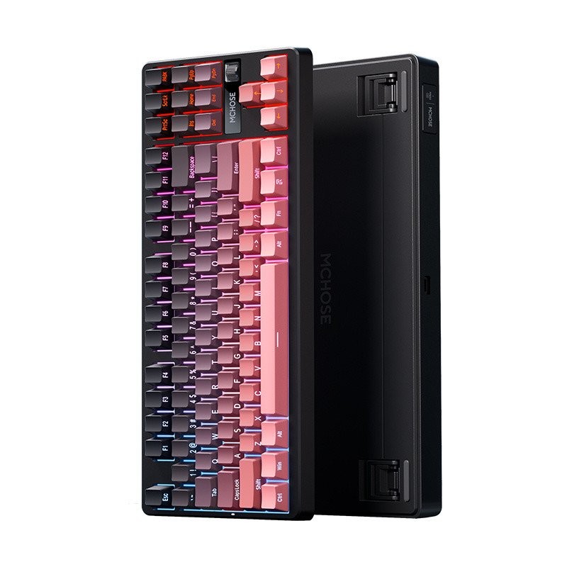 MCHOSE Michael G87Mechanical Keyboard Side Print Custom Wireless Three ...