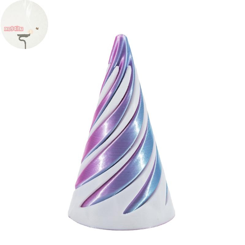 XOITU 3D Printed Spiral Cone Toy Fidget Toy Impossible Pyramid ...