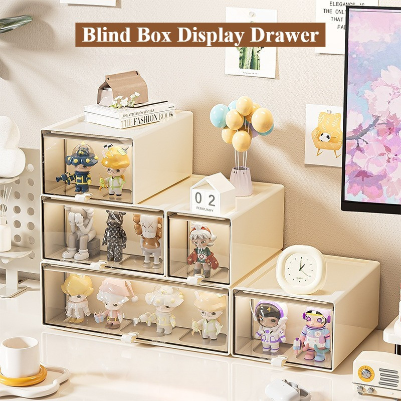 Desktop Blind Box Display Stand Transparent Drawer Type Finishing ...