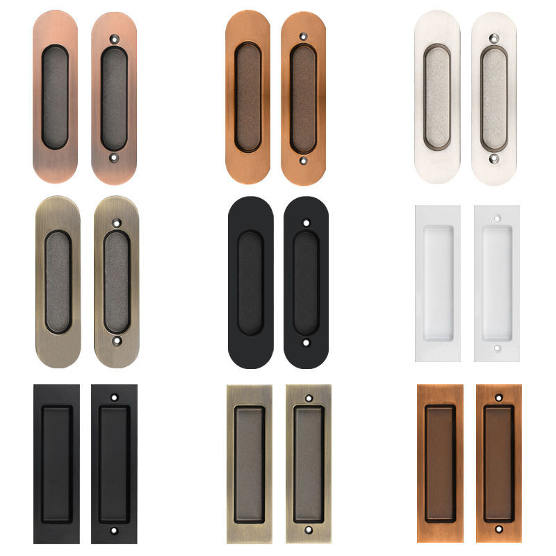 Modern Simple Concealed Embedded Sliding Door Wooden Door Buckle Hand ...