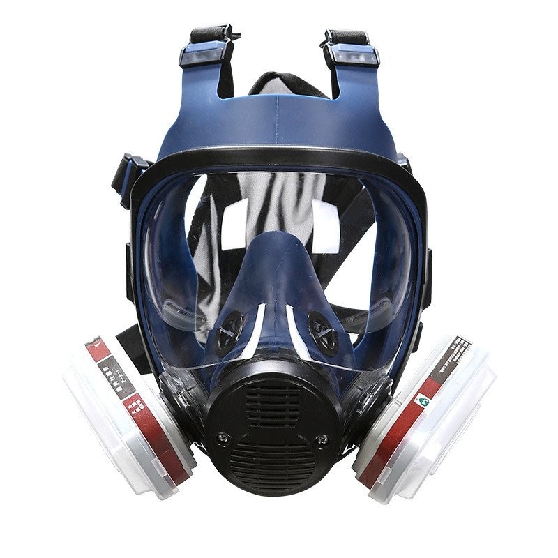 Full Face Gas Mask Fully Enclosed Special Hood Chemical Dust Mask Spray ...
