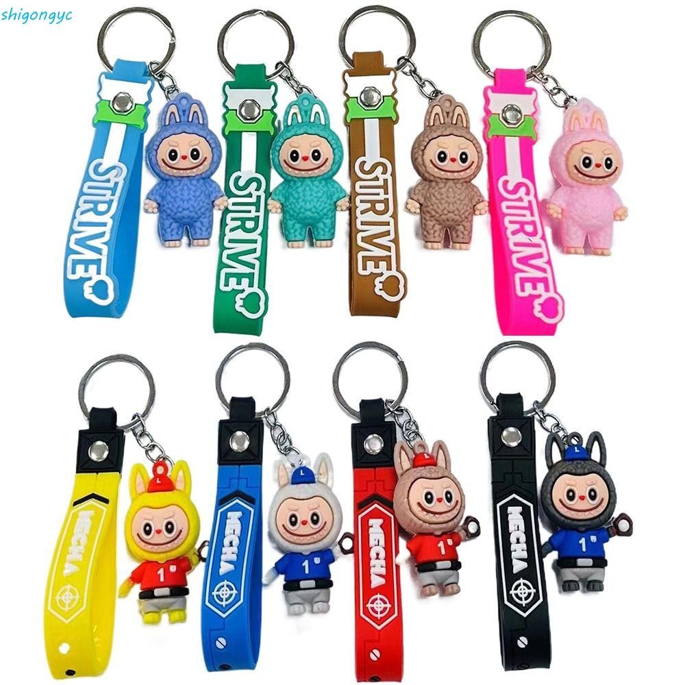 SHIGONG Labubu Pendant Keyring, Creative Kawaii Labubu Doll Keychain ...