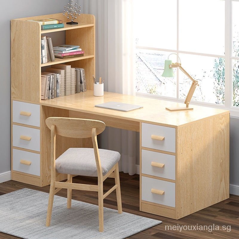 【In stock】2-level Bookshelf desk / With the drawer / Office desk ...