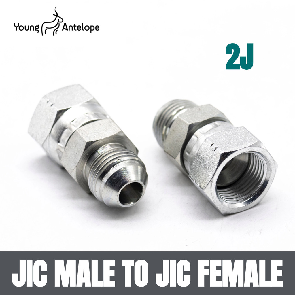 JIC threaded inner and outer wire conversion union 2J straight through ...