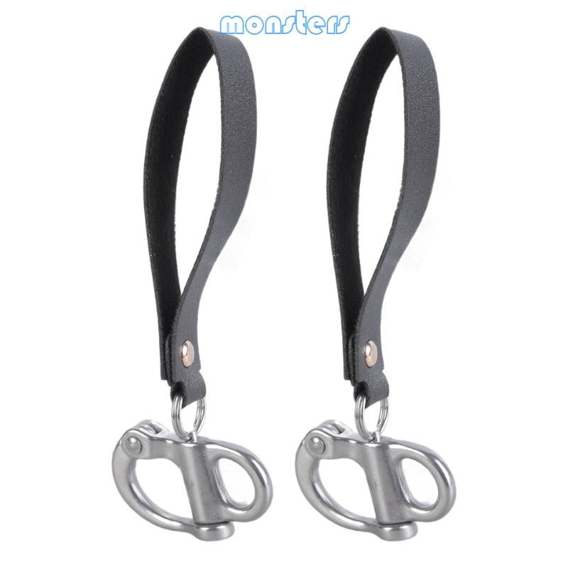 Mon 2Pcs Quick Release Snap Shackle with Leather Handle SCBA Quick ...