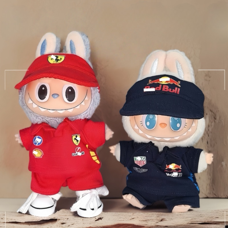 17cm labubu labubu Sitting Party Mystery Box Pendant Doll Clothes F1 ...