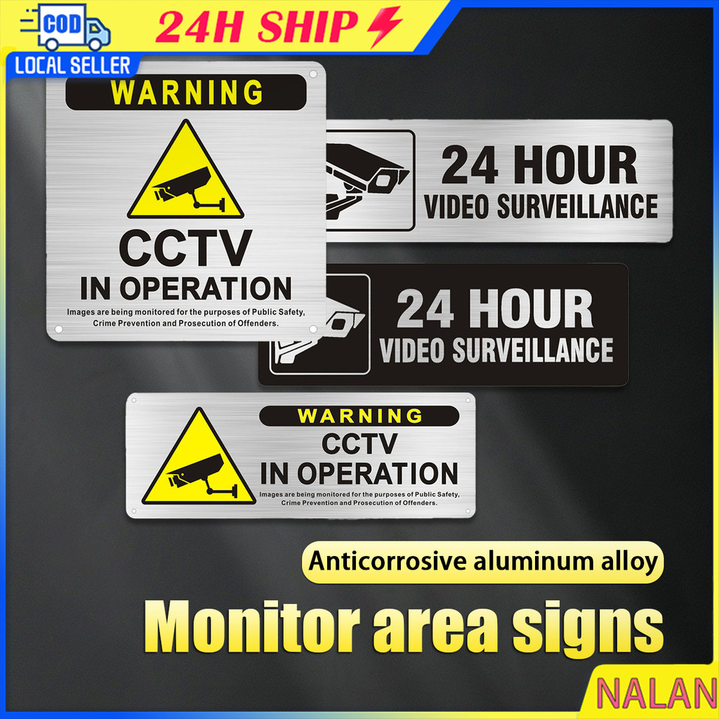Bangkok Shopcctv Signage CCTV Warning Camera Sign Self Adhesive ...