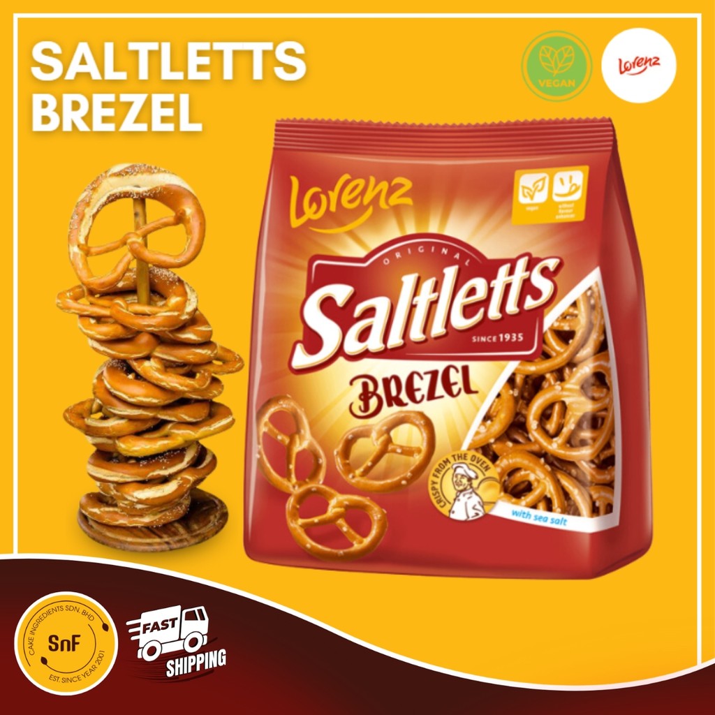 Lorenz Saltletts Brezel Pretzel With Sea Salt Biscuit Snacks Makanan ...