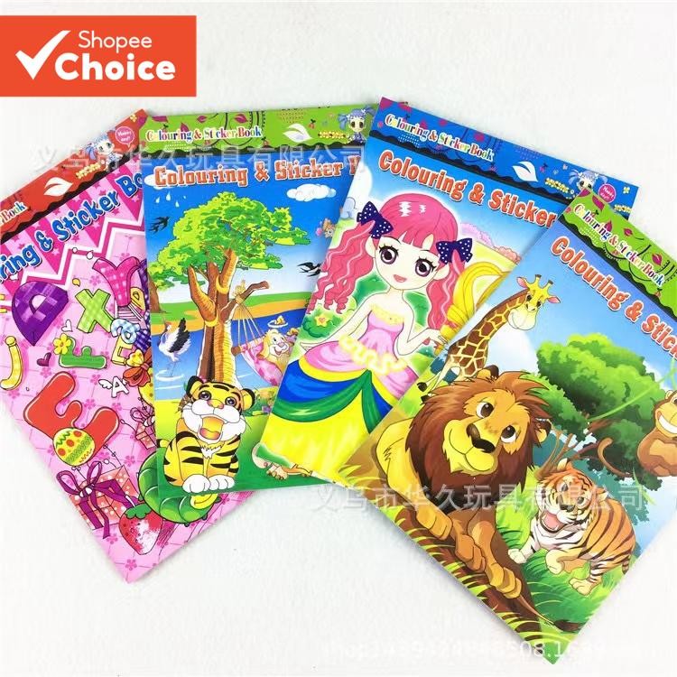 Coloring Book Children DIY Coloring Painting Book Cartoon Hand-Painted ...