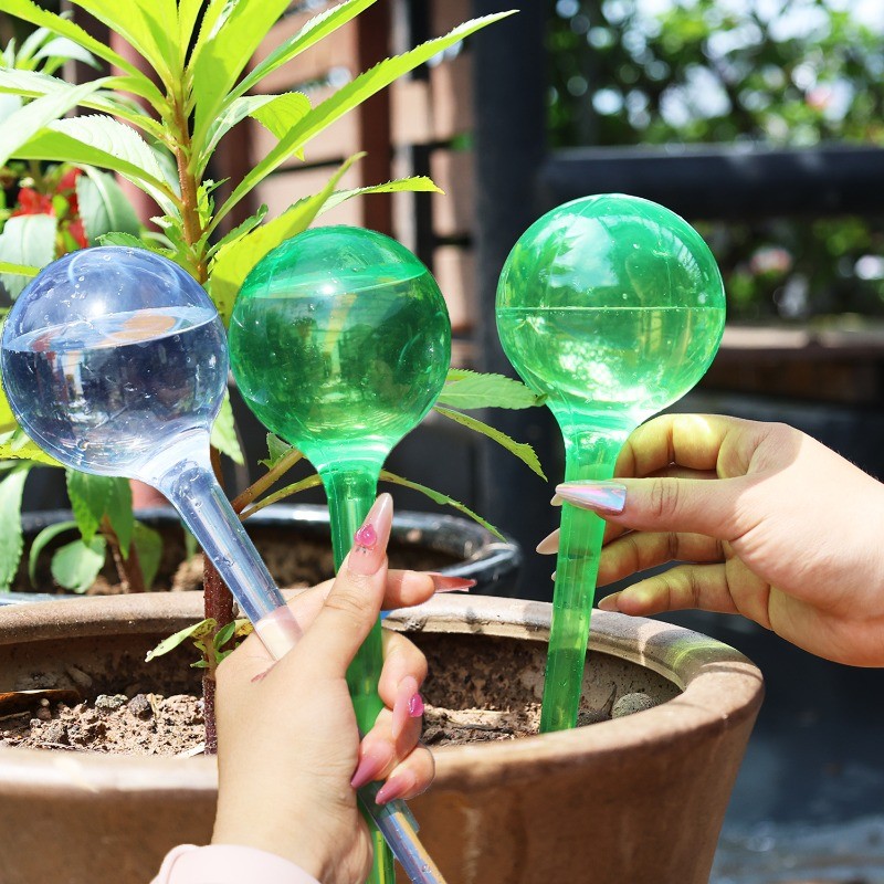 2Pcs Automatic Spherical Plant Watering Tool - Hanging Baskets ...