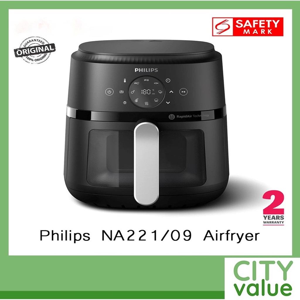 Philips NA221/09 Air Fryer. 2000 Series. 4.2kg Capacity. Rapid Air ...