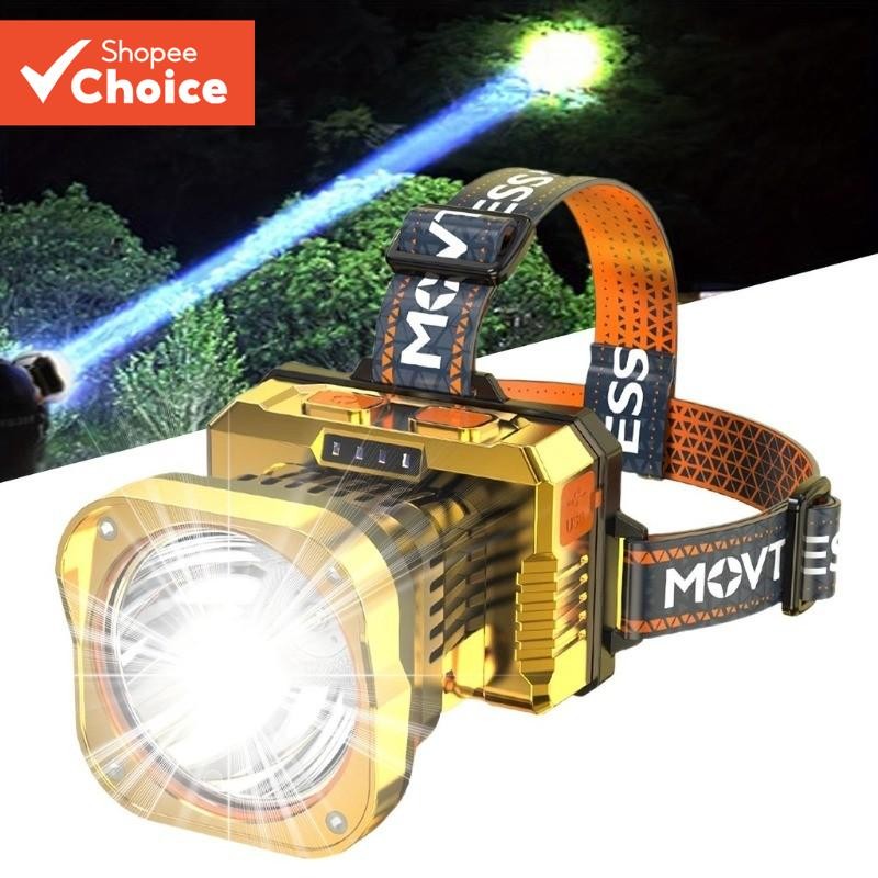 Super Bright LED Headlamp White/yellow Night Fishing Head Light ...