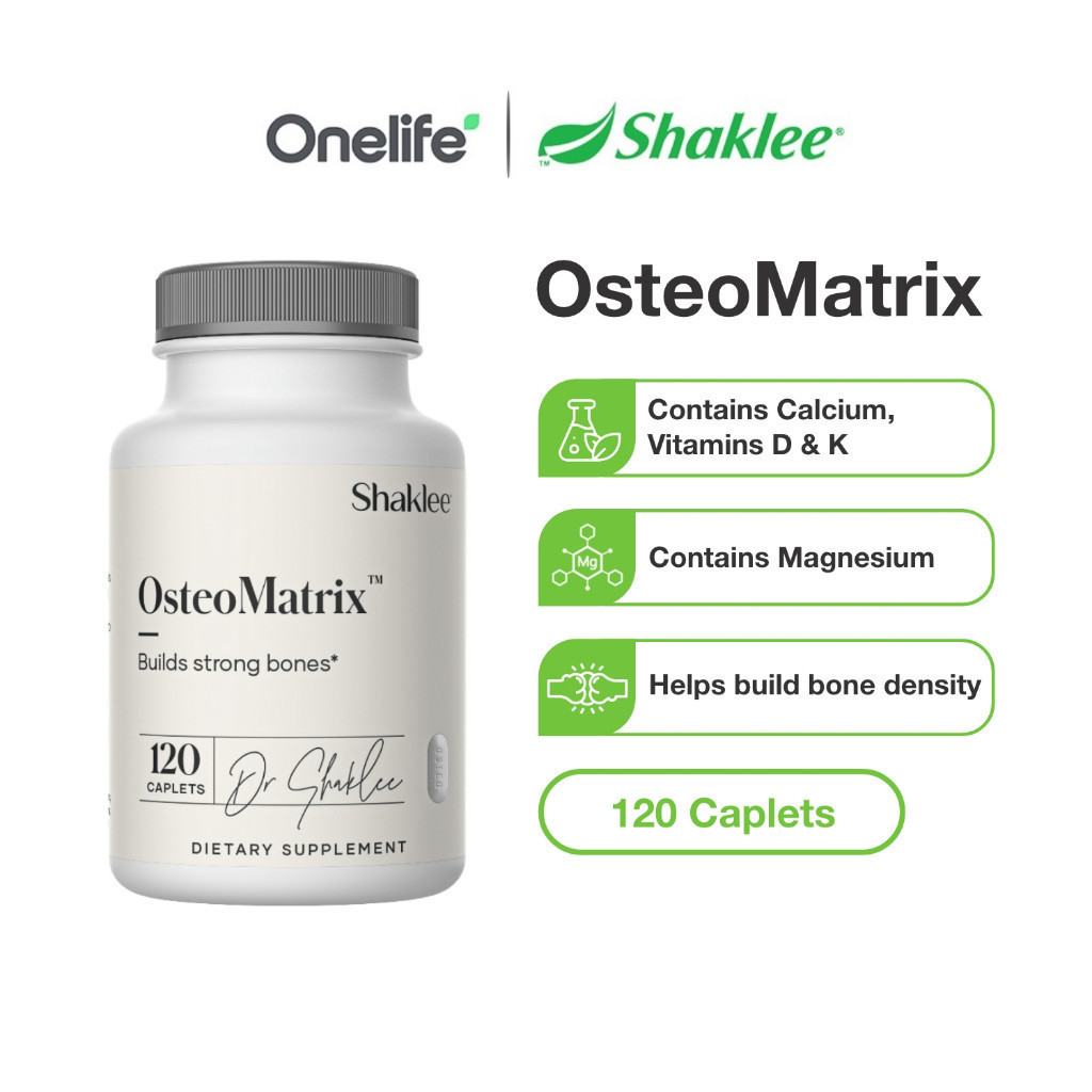 Shaklee OsteoMatrix 120 Caplets - For Strong Bone, Teeth and Minimize ...