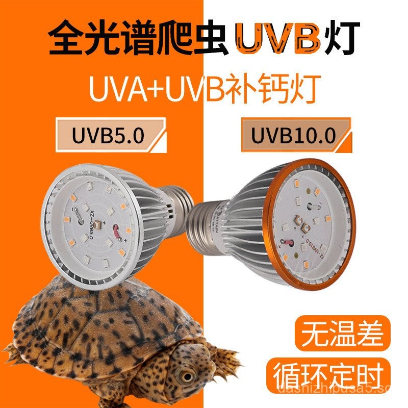 LED Tortoise UVB Back Light UVA Sun Lamp for Reptiles Bearded Dragon ...