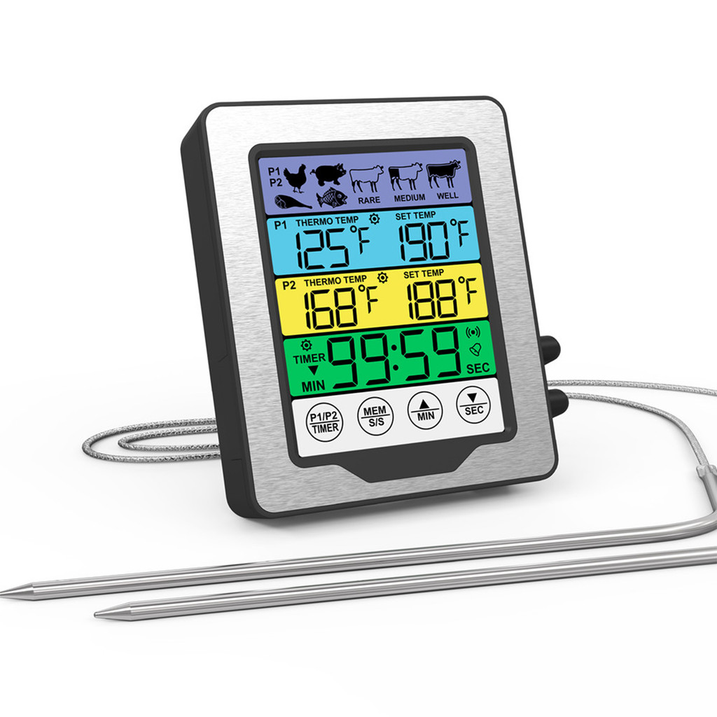 [Fast Ship] Color Touch Screen Digital Food Temperature Gauge Cooking ...