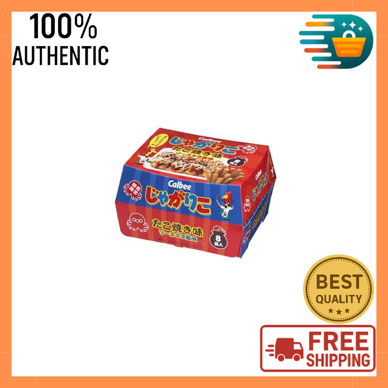 Kansai Limited Edition: Calbee Jagariko Takoyaki Flavor with Sauce and Mayonnaise Taste, 1 box ...