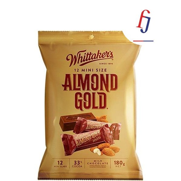 Whittaker's Almond Gold Mini Chocolate 180g | Shopee Singapore