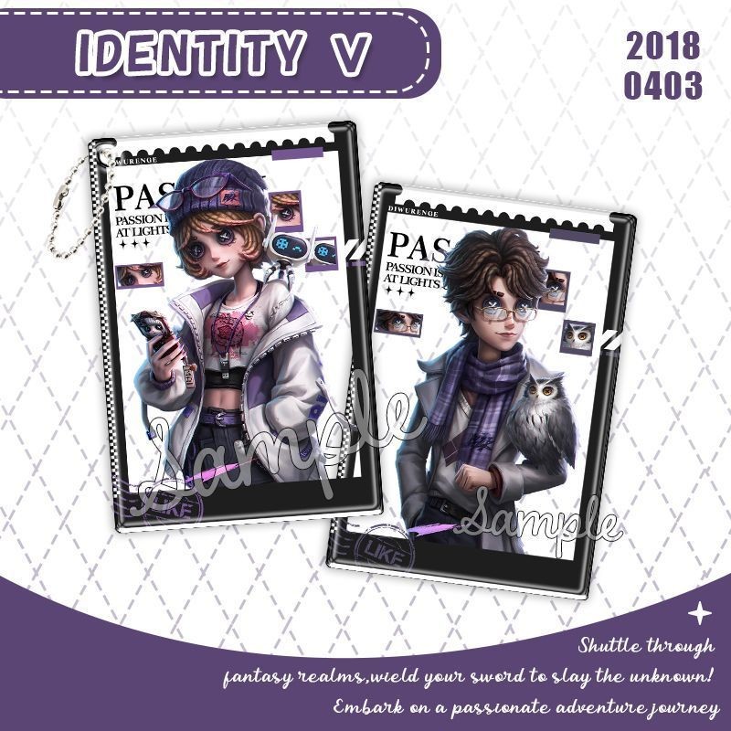 Identity V BLK Squad Acrylic Photocard – Embalmer Aesop Carl & Mechanic ...