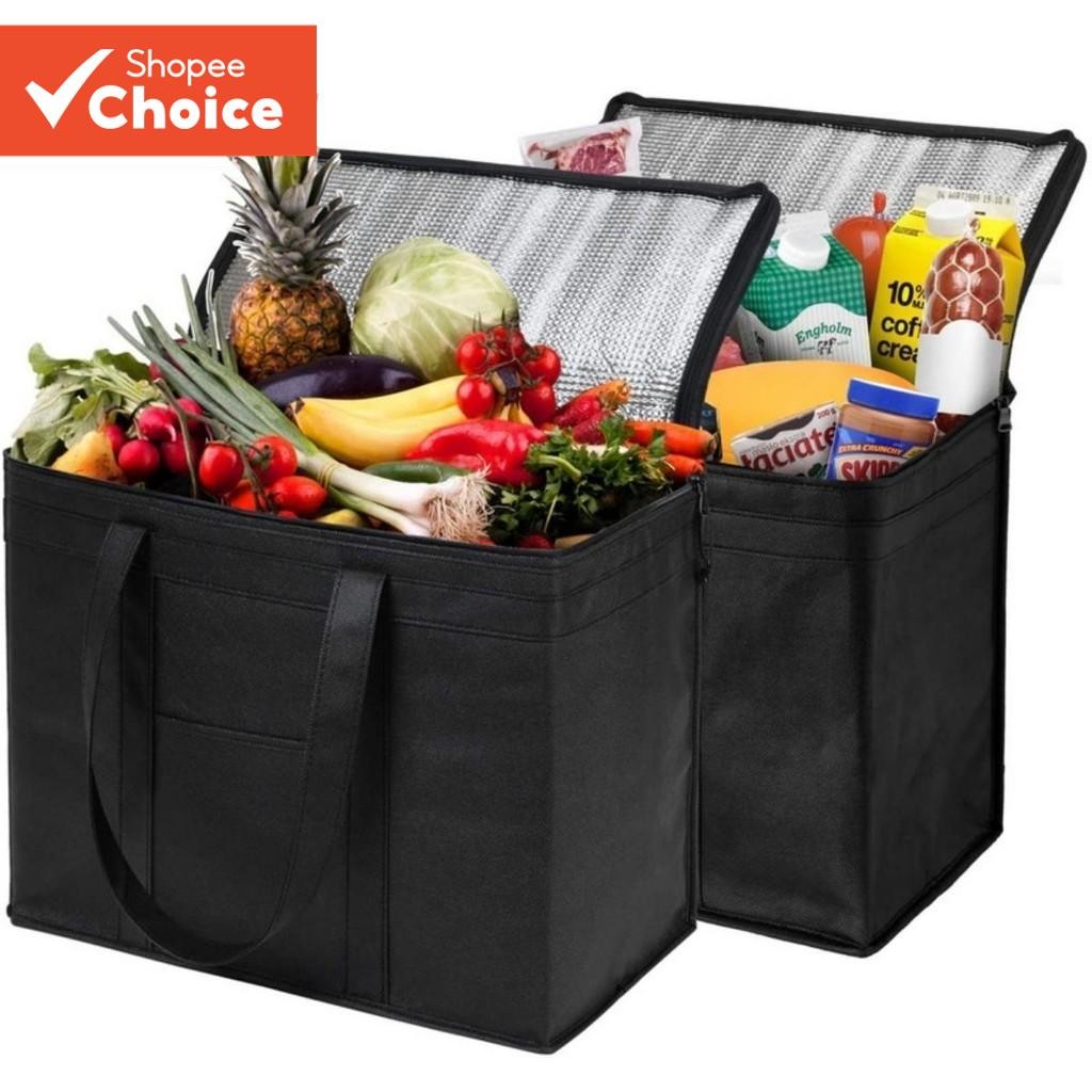 41*33*26CM Black Universal Car Insulated Catering Bag Thermal Take Away ...