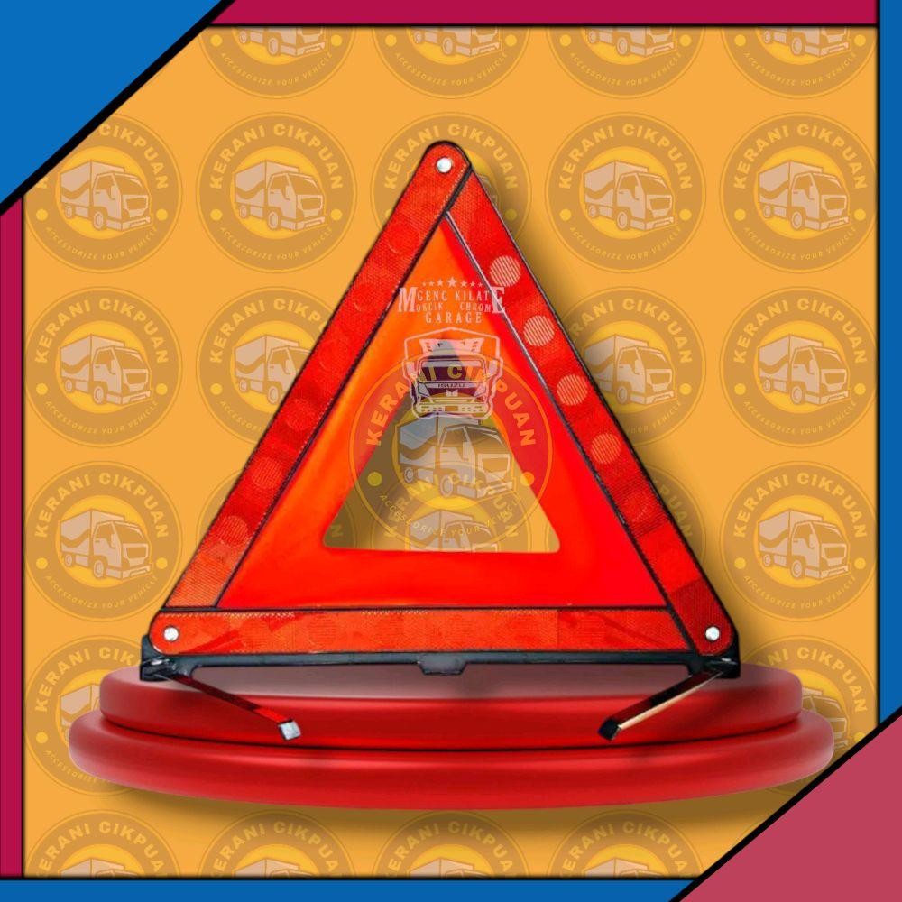Triangle Reflector Emergency Stand Segitiga Stand Emergency Sign Lorry ...