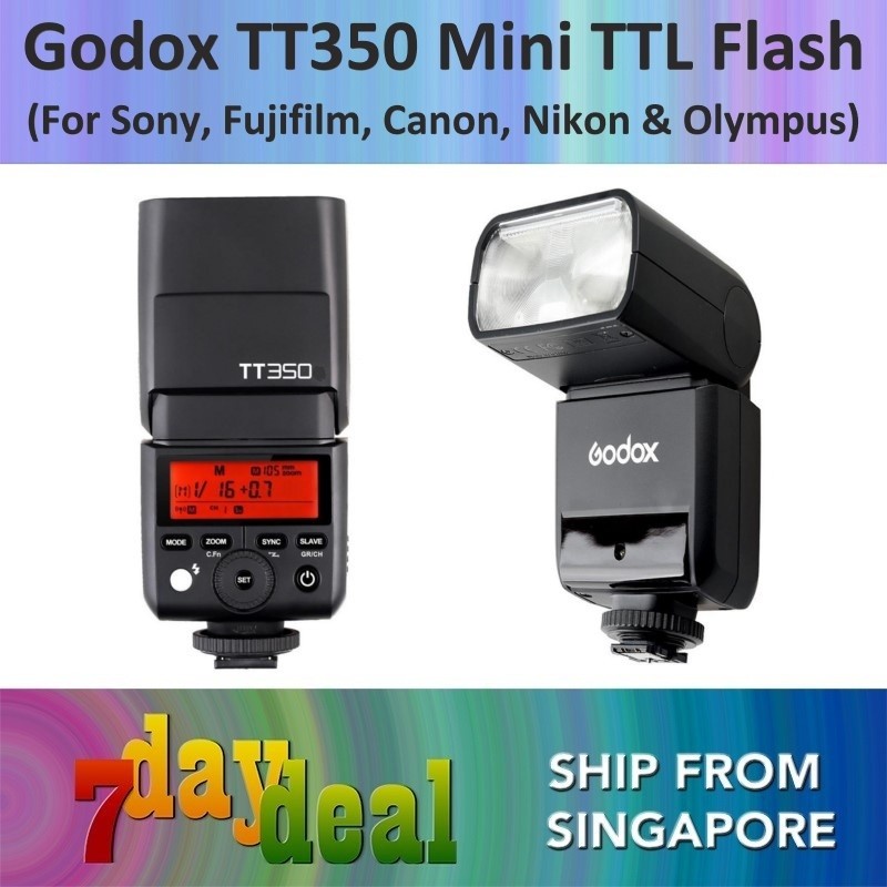 Godox TT350 Mini Thinklite TTL Flash Flashgun | Shopee Singapore