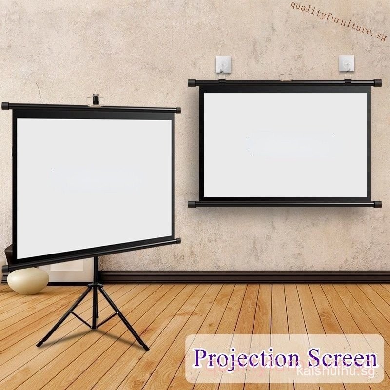 16:9 72/84/100 Inches Projection Screen Entertainment HD Ultra-Clear ...