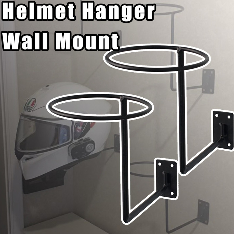 BK Motorcycle Helmet Hanger Wall Mount Display Rack Storage Helmet ...