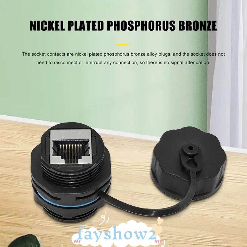 FAYSHOWS RJ45 Connector, Shielded IP68 Waterproof Cat6A RJ45 Connector ...