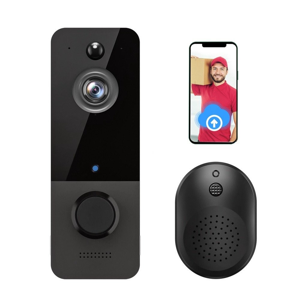 WIFI Doorbell Camera Wireless with Indoor Chime IP65 Waterproof Video ...
