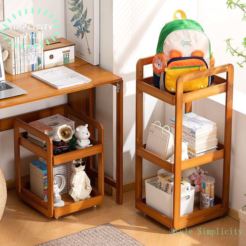 Silent Backpack Storage Rack Book Organizer Magic Movable Trolley Home ...