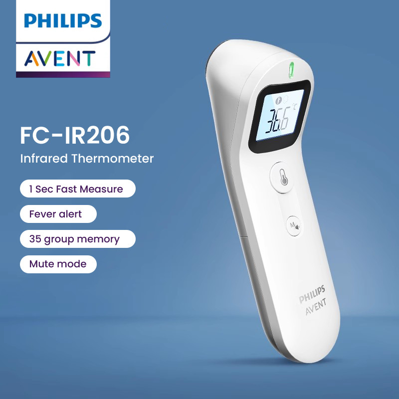 Philips Infrared Forehead Thermometer 3modes Multiple Use Battery Power ...