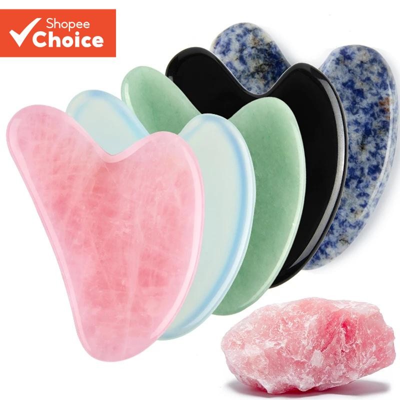 Quartz Scraping Massage Board Heart-Shaped Resin Piece Facial Beauty ...