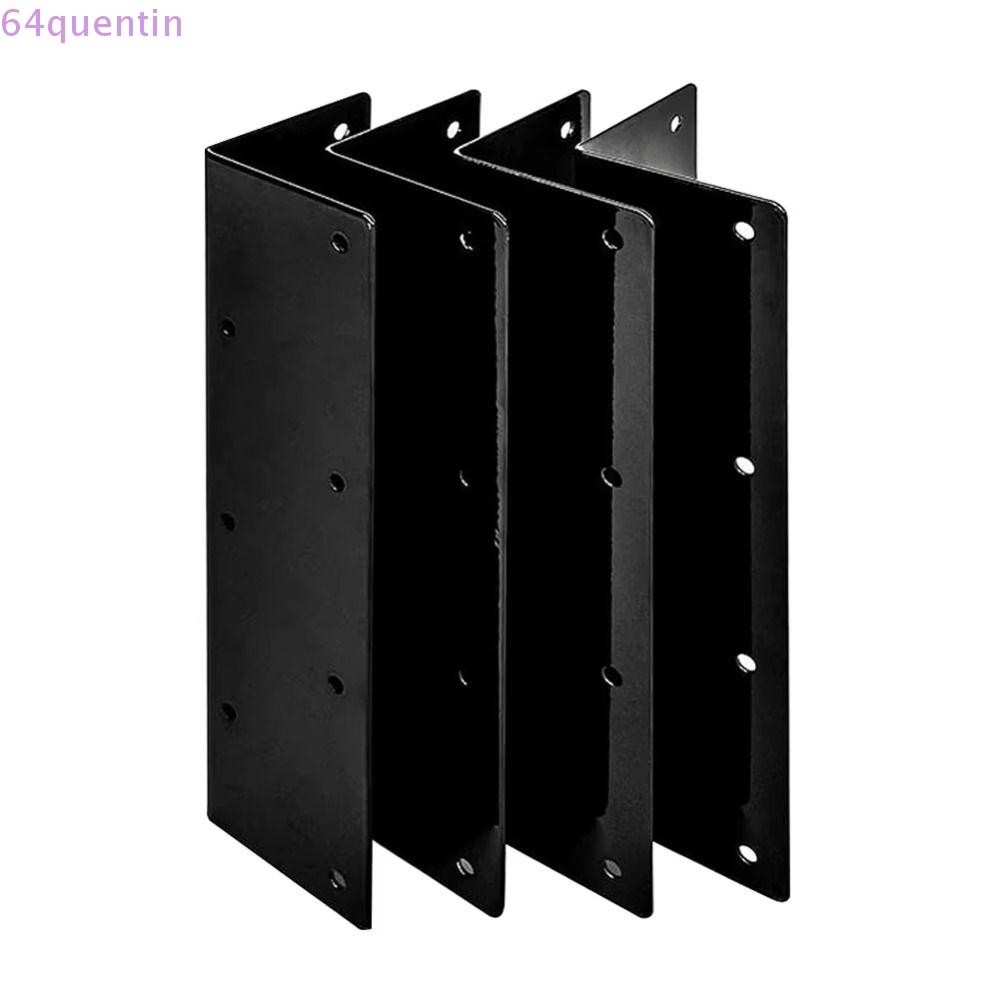 QUENTIN Raised Garden Bed Corner Brackets, Rust Resistant Black Metal ...