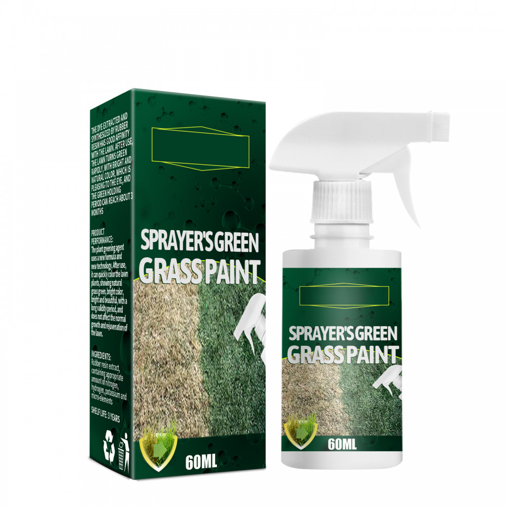 Grass and Turf Paint Sprayer - Natural Pet-Friendly Lawn Colorant Turns ...