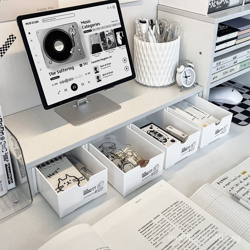Desktop Computer Heightening Storage Rack Office Monitor Stand Desk ...