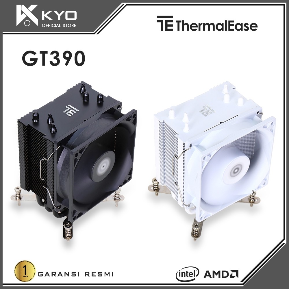 KYO ThermalEase GT390 Cpu Cooler Fan Single Tower 3 Heatpipe KYO Group ...