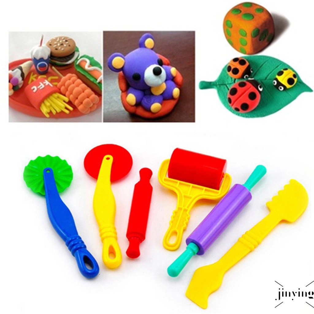 Play Dough Model Tool Toys Creative 3D Play Dough Tools Playdough Set ...