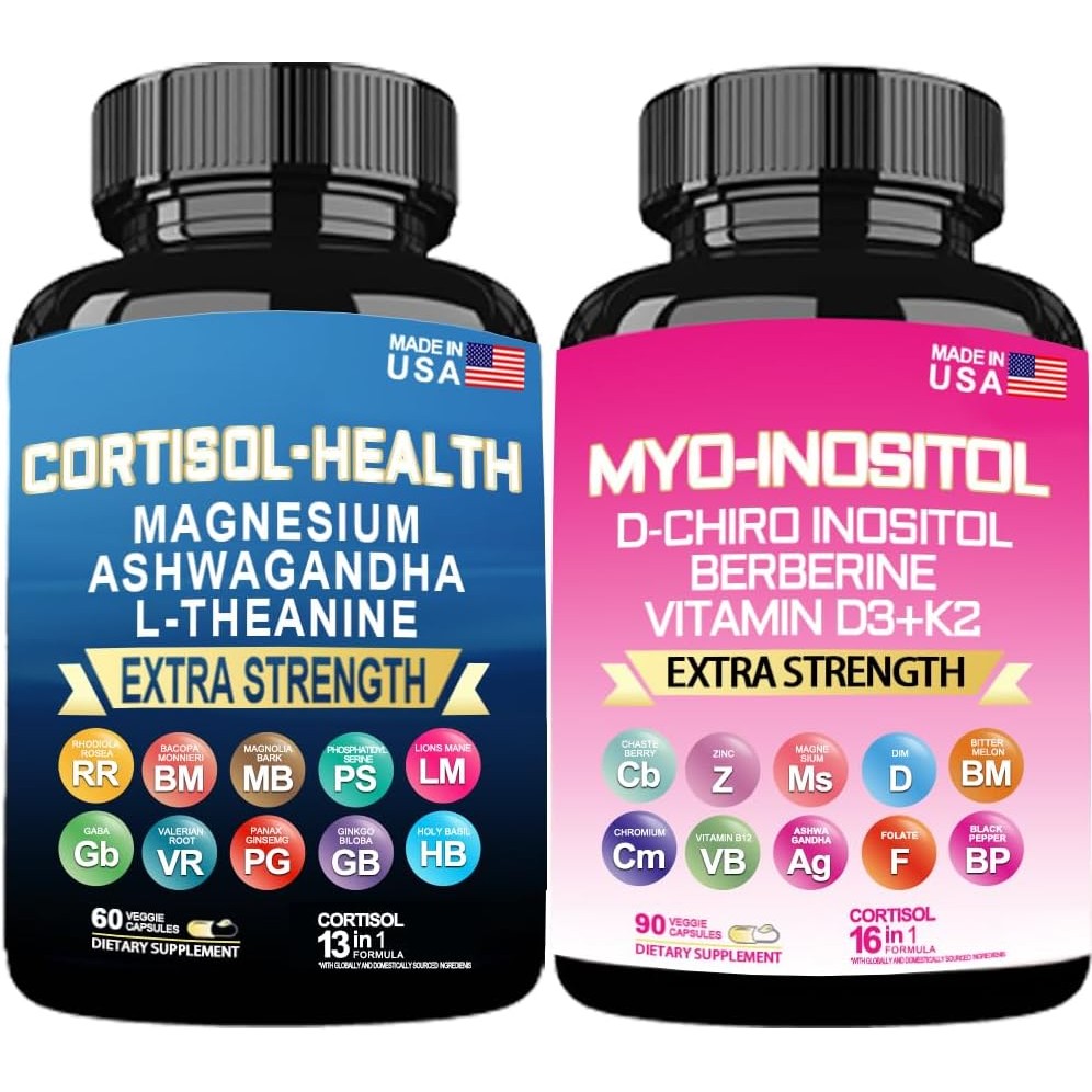 Soothe & Smooth Bundle Cortisol and Myo-Inositol Multivitamin Combo ...