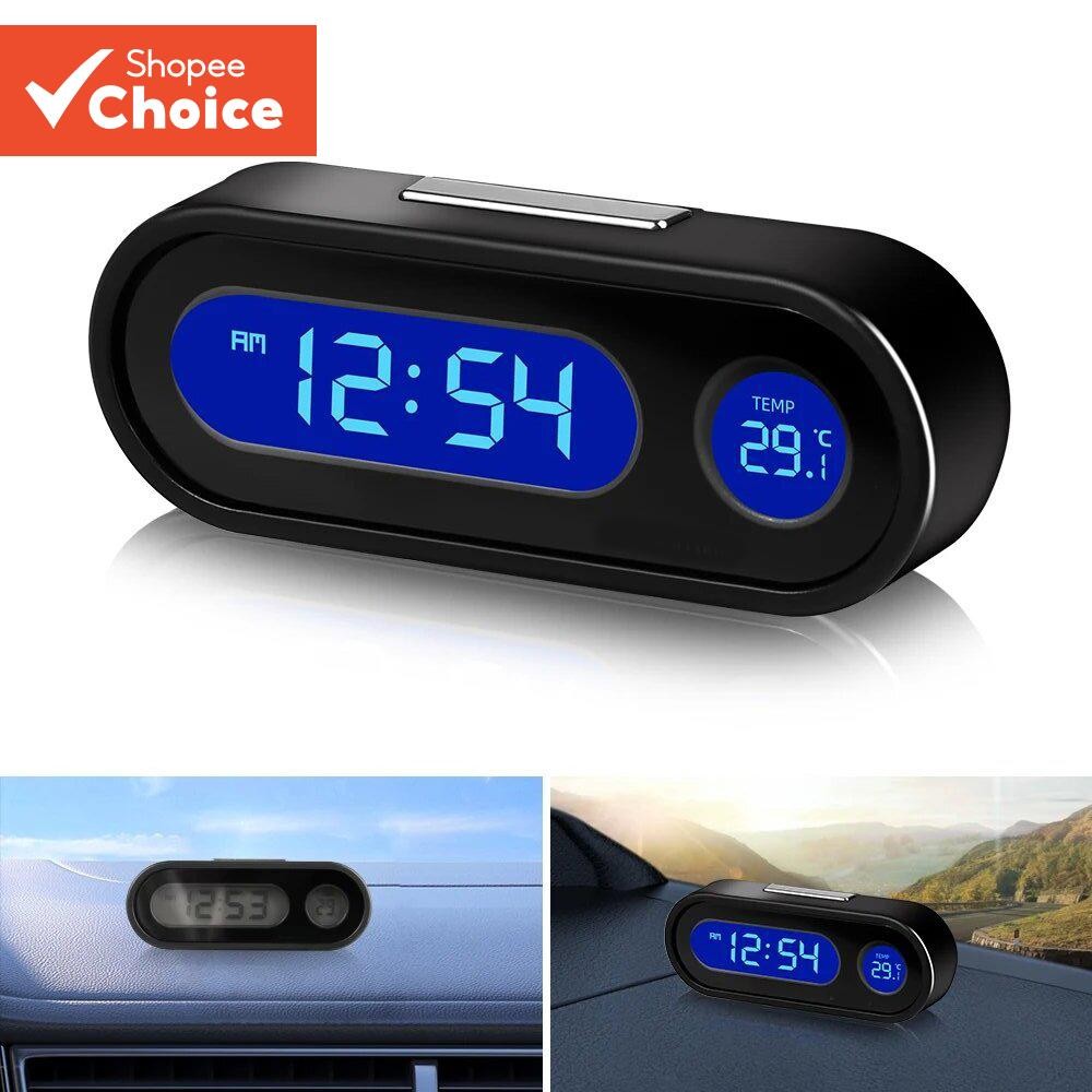 Mini Electronic Car Clock Time Watch Auto Dashboard Clocks Luminous ...