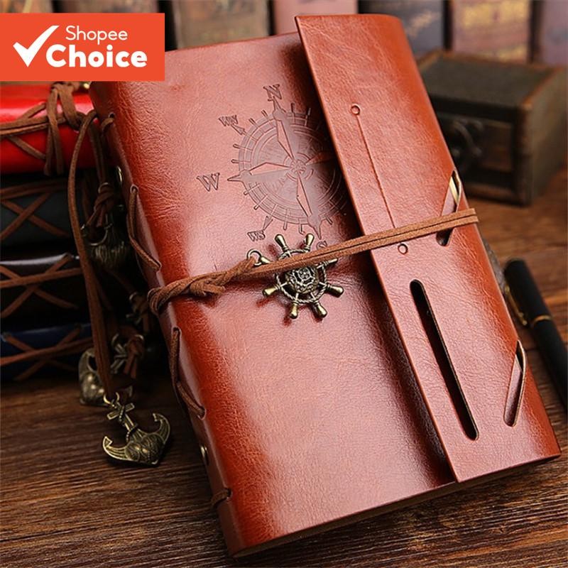 Retro Notebook Traveler Diary Leather Soft Cover Small Size Replaceable ...
