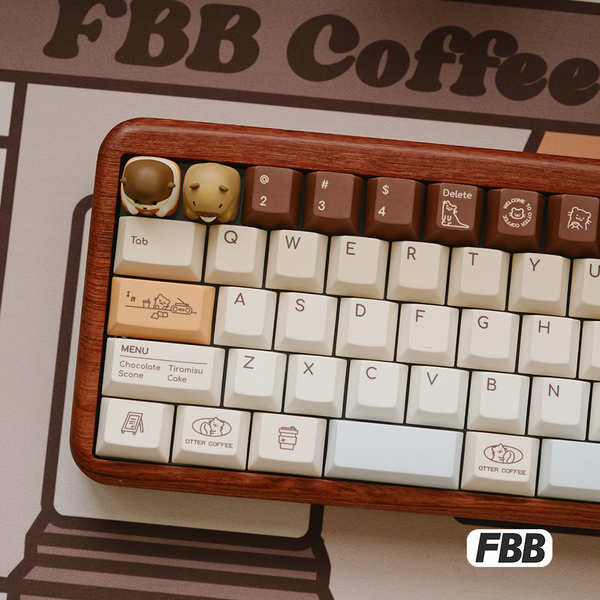 keycap ไทย keycaps cherry mx keycaps FBB Original Keycap Otter coffee ...