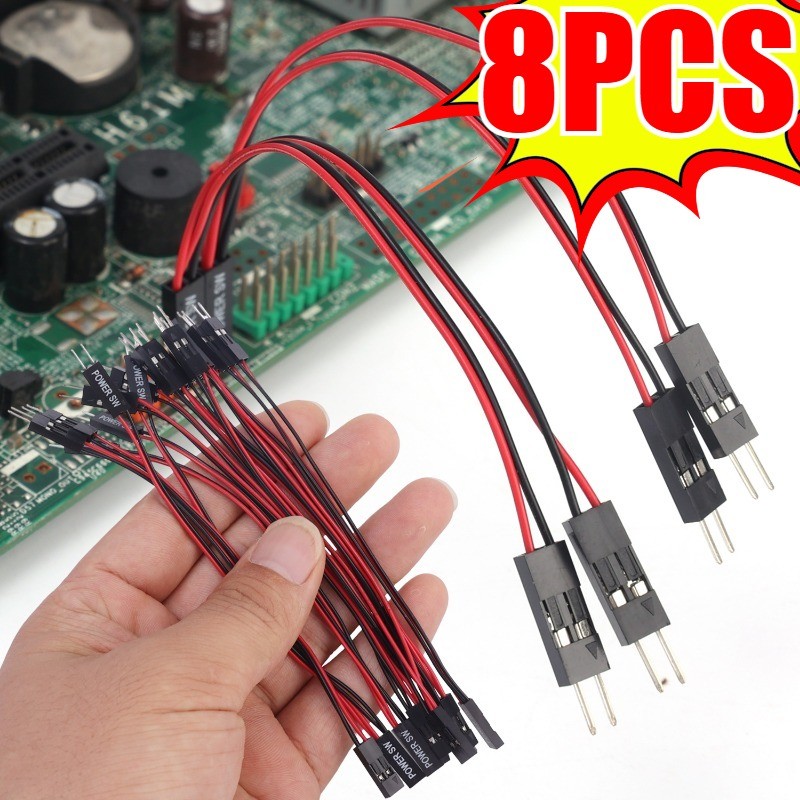 2-Pin External PC Switch Extension Cable - Desktop Computer Motherboard ...