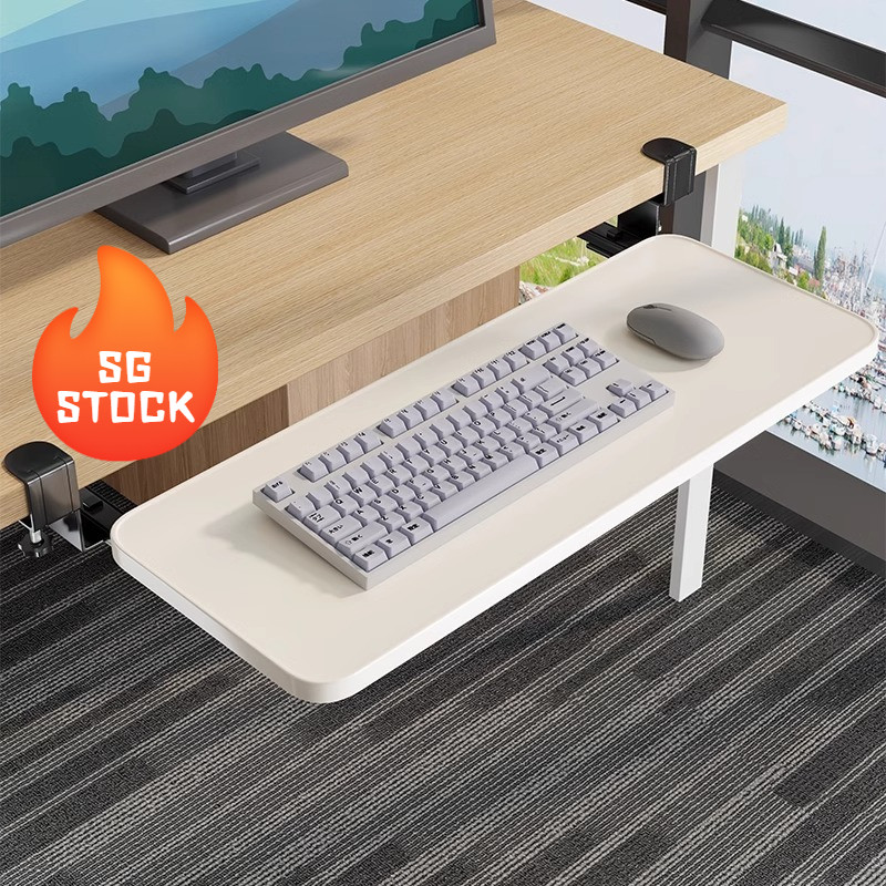 SG Clearance Price🔥Keyboard Tray Desk Extension Board Under Desk No ...