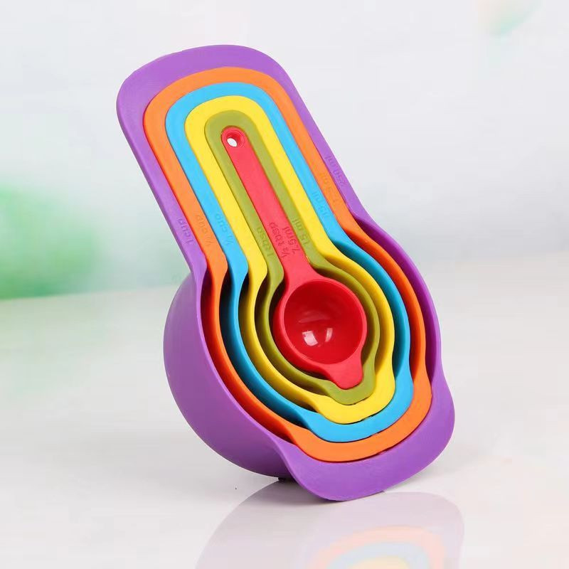 New 6pcs Measuring Spoons Set Rainbow Colorful Tea Coffee Measure ...